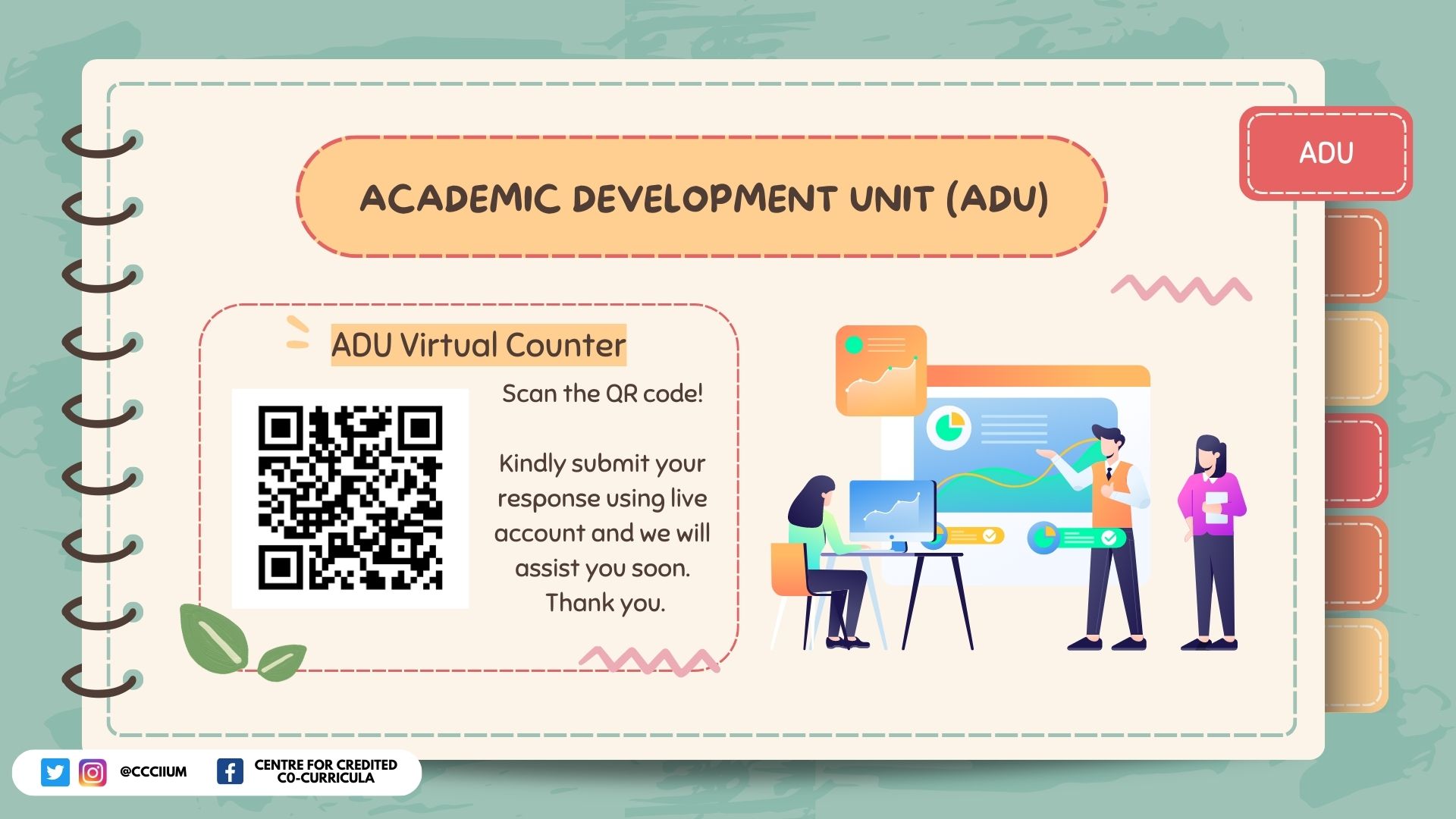 Virtual Counter – CREDITED CO-CURRICULAR CENTRE (CCC)