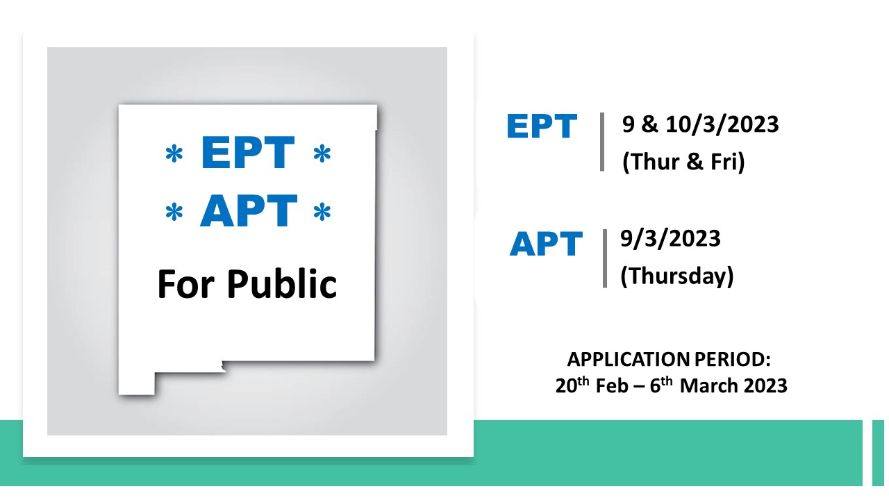EPT/APT FOR PUBLIC (9 MARCH 2023) – Centre for Languages and Pre ...