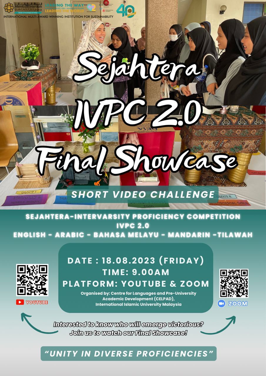 SEJAHTERA IVPC 2.0 FINAL SHOWCASE – Centre for Languages and Pre ...