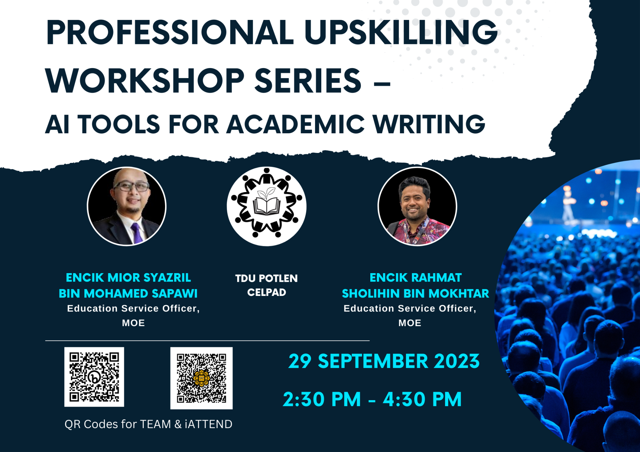 TDU PROFESSIONAL UPSKILLING WORKSHOP SERIES – AI TOOLS FOR ACADEMIC WRITING – Centre for ...