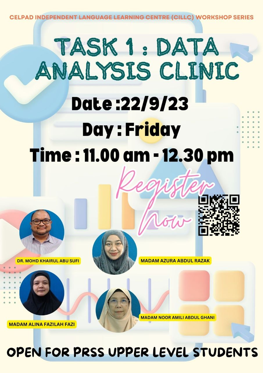 TASK 1: DATA ANALYSIS CLINIC – Centre for Languages and Pre-University ...