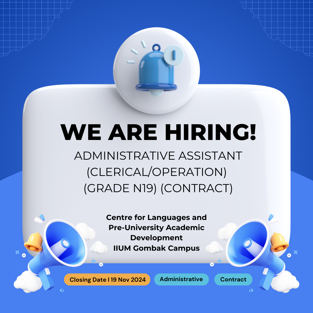 Important Announcement – Centre for Languages and Pre-University ...