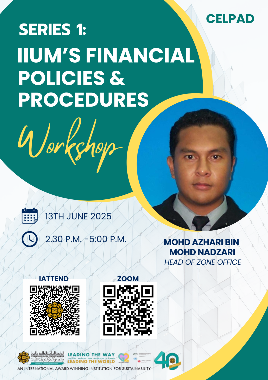 IIUM’s Financial Policies and Procedures Workshop (Series 1) – Centre ...