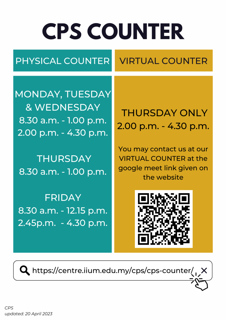 CPS Counter – Centre for Postgraduate Studies