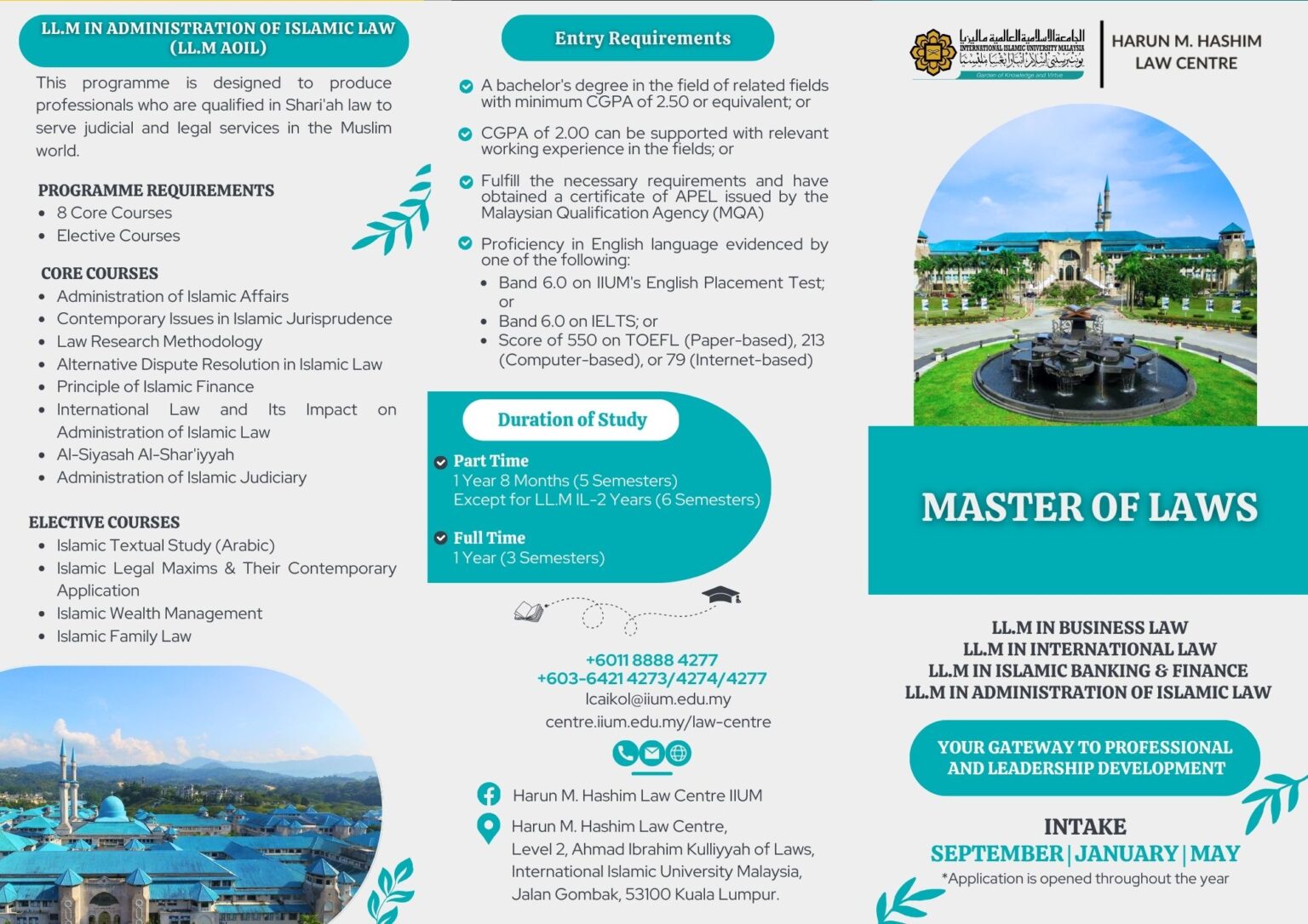 Master of Laws (LL.M) in Business Law – HARUN M. HASHIM LAW CENTRE